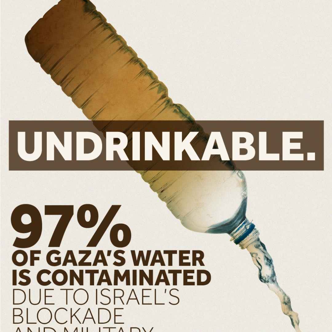 Gaza Water Undrinkable - Visualizing Palestine